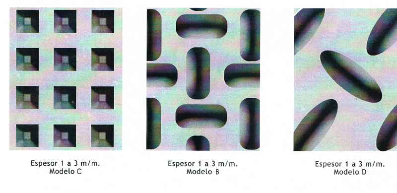 Chapa estampada o repujada